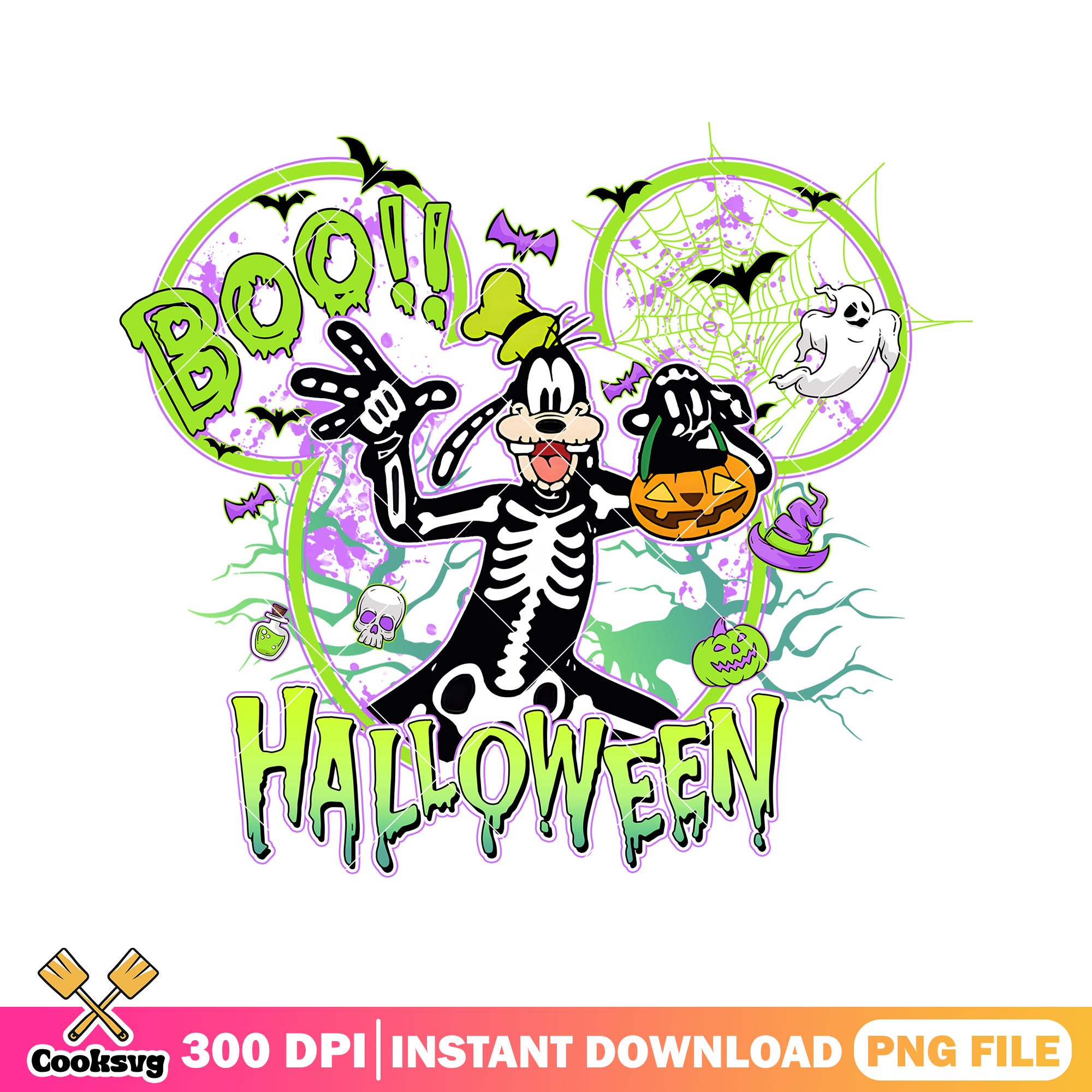 Skeleton goofy design png, goofy halloween png, disney goofy png – Cooksvg