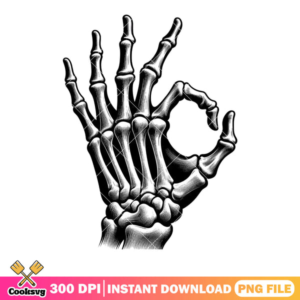 Skeleton hand png, OK hand icon png, halloween scary png – Cooksvg