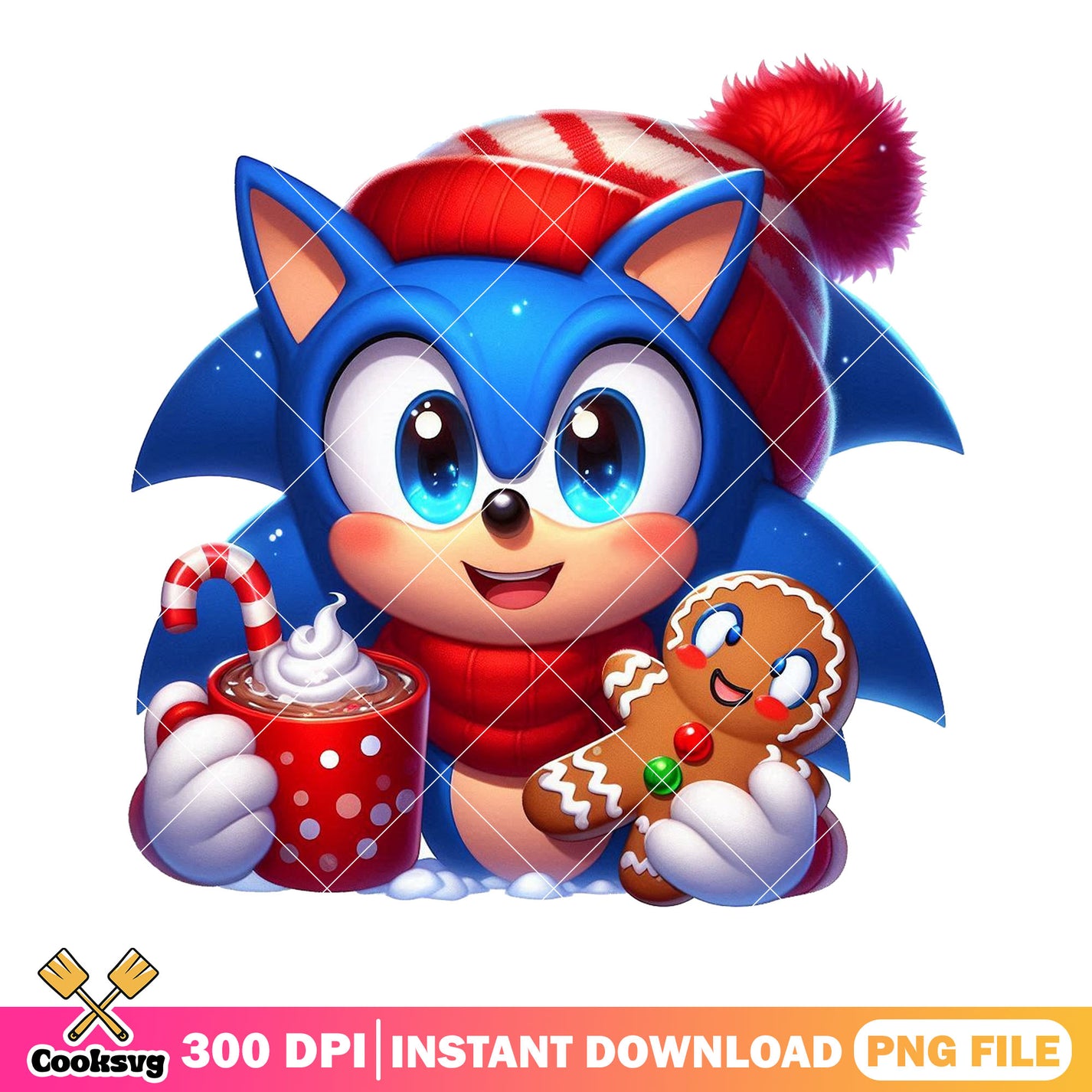 Sonic hedgehog chibi png, sonic santa christmas png, sonic chibi png ...