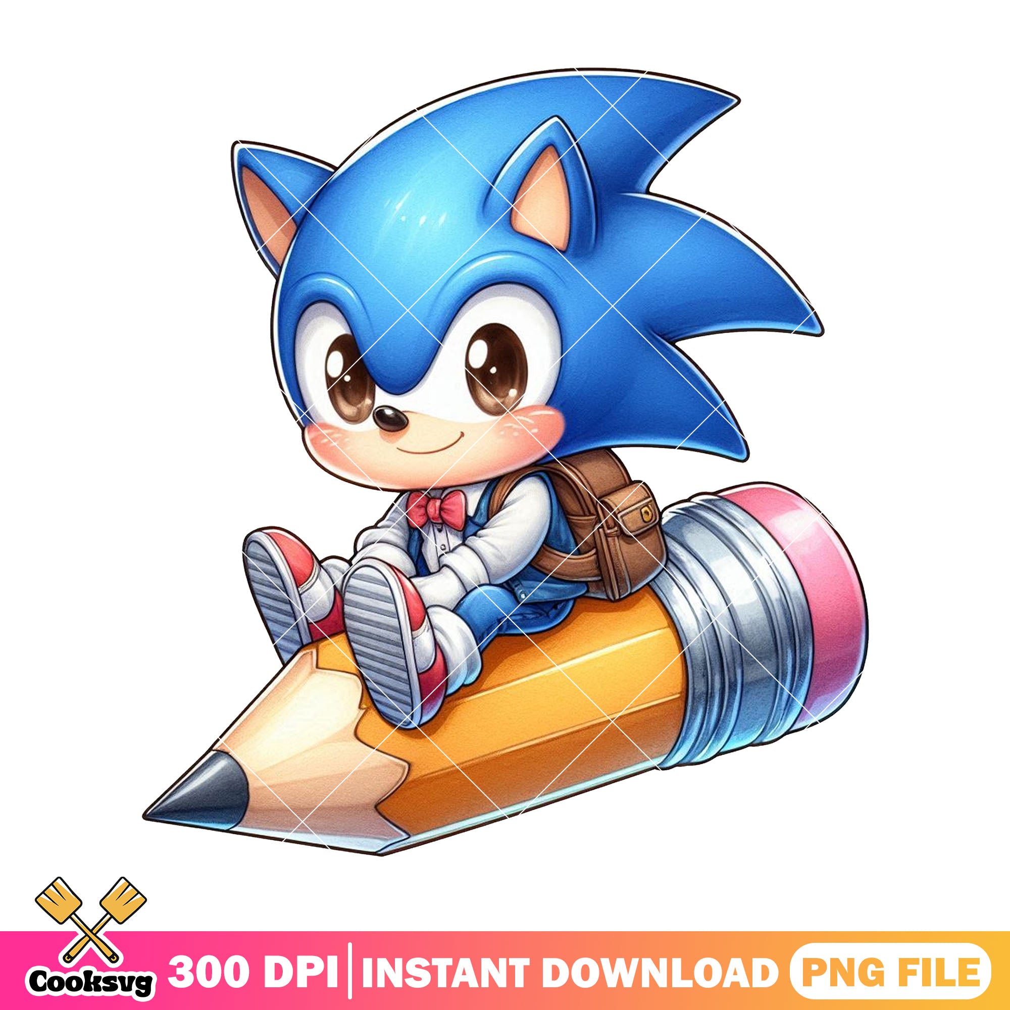 Sonic yellow pencil png, going back to school png, sonic cute png – Cooksvg