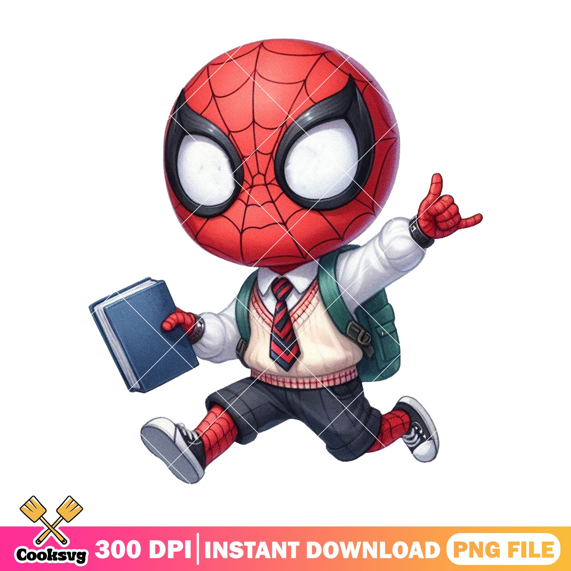 Spiderman marvel happy png, spiderman cute png, back to school idea pn ...