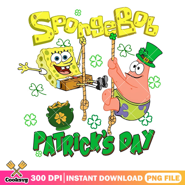 Spongebob saint patrick day png file, saint patrick day png, spongebob ...