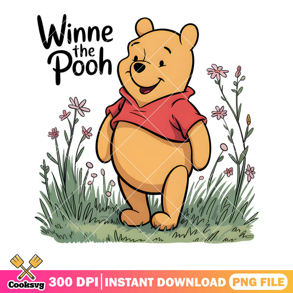 Spring time winnie the pooh png, disney vibes png, pooh bear png – Cooksvg