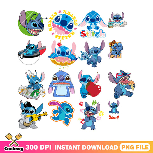 Stitch disney circle png bundle, stitch love png, stitch head png – Cooksvg