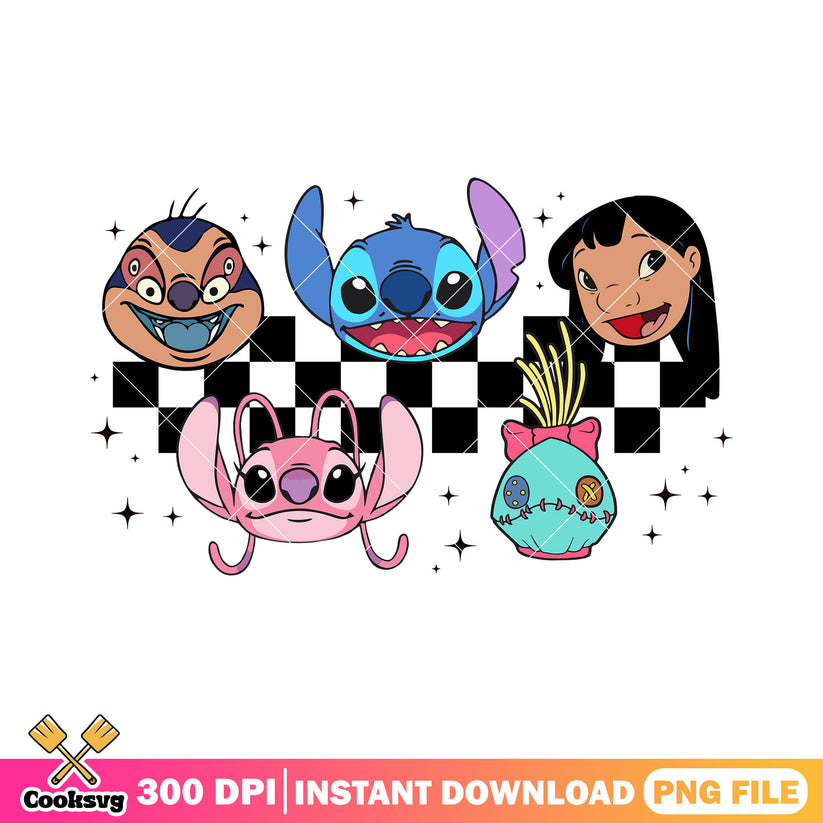 Stitch friends head disney png, stitch head png, stitch characters png ...