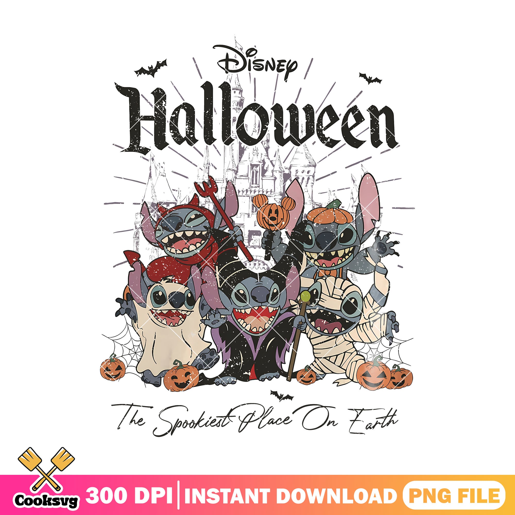 Stitch halloween spooky place png, stitch disney halloween png – Cooksvg