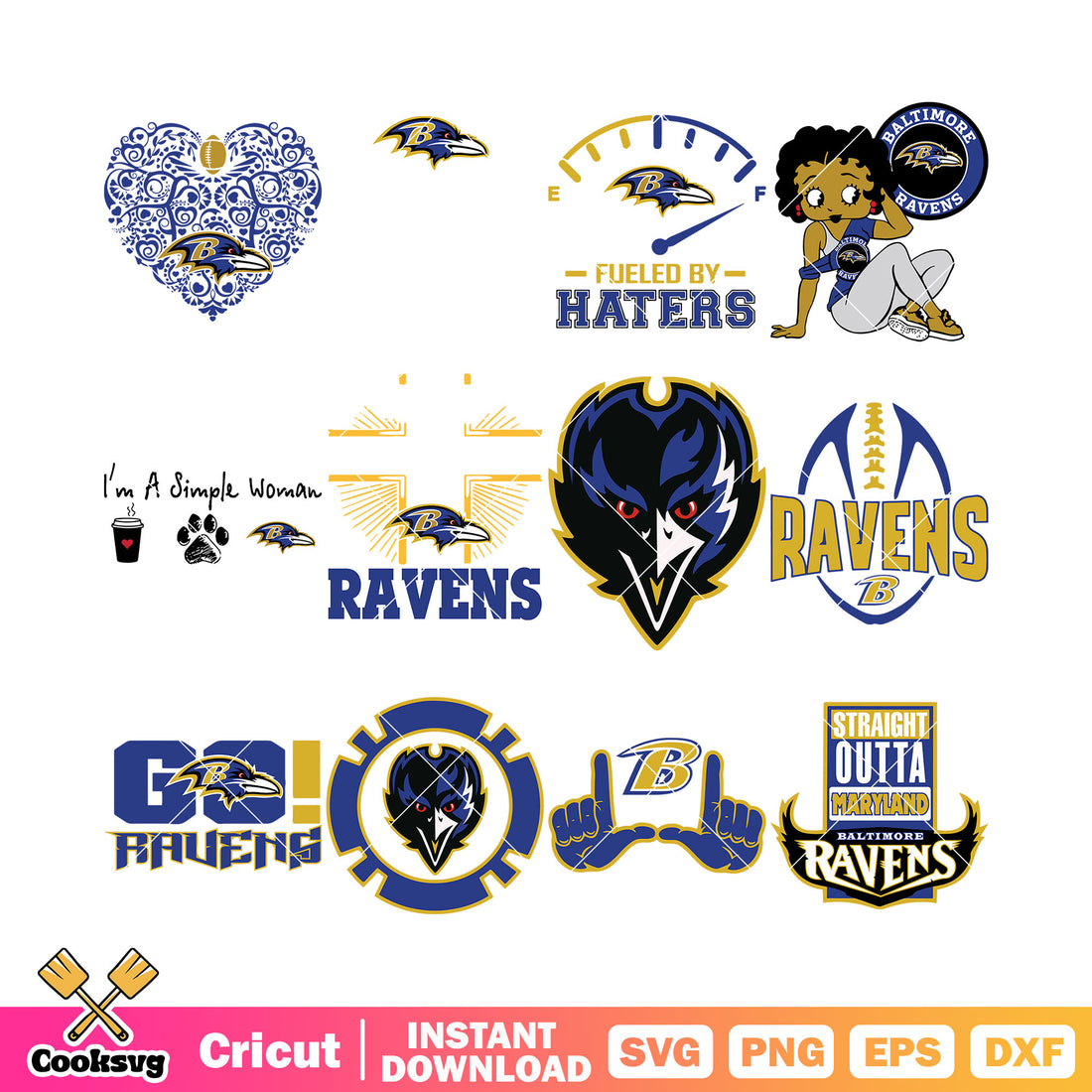Straight outta marryland Baltimore raven bundle svg, NFL team svg, nfc ...