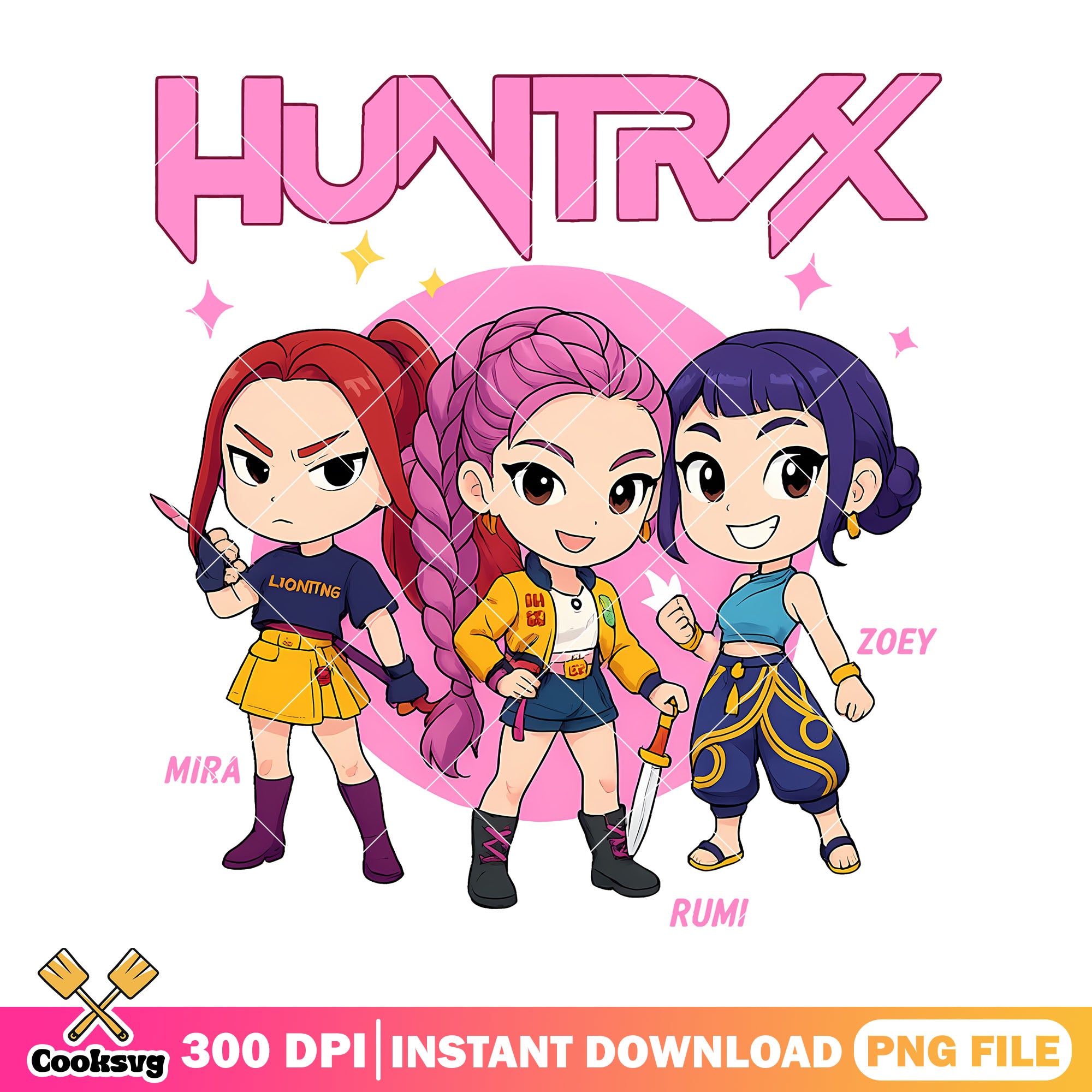 Sweet chibi huntrix png, huntrix kpop png, kpop huntrix png – Cooksvg