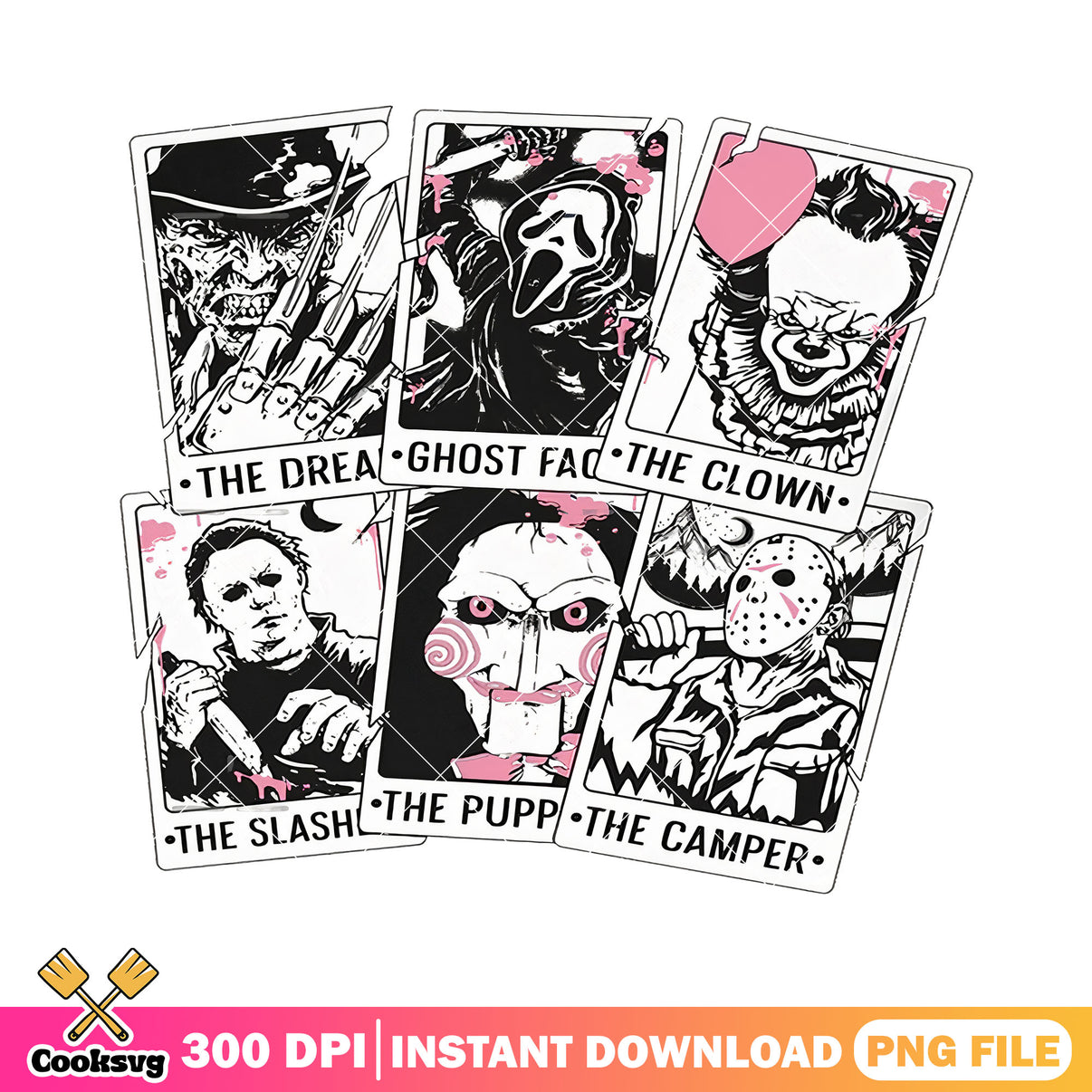 Tarot cards horror character design png, american horror story png ...