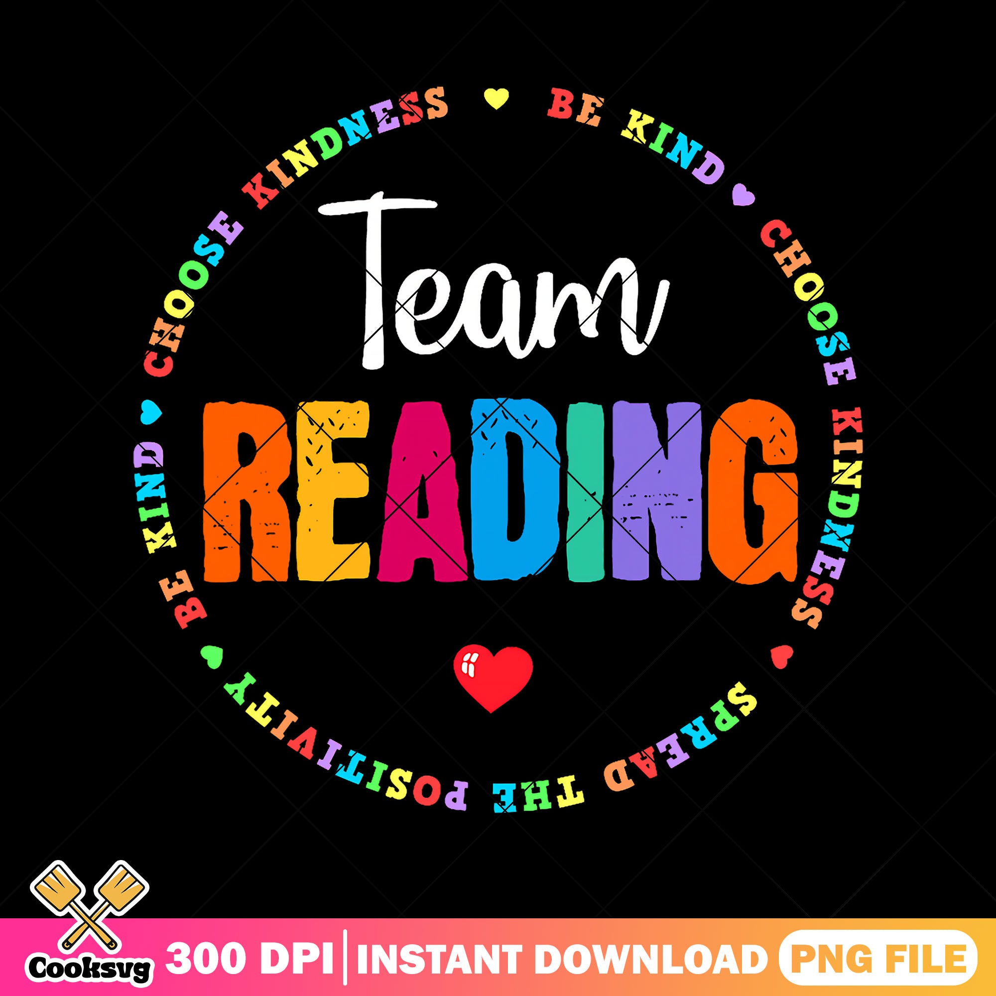 Team reading design png, logo cute png, back to school day png – Cooksvg