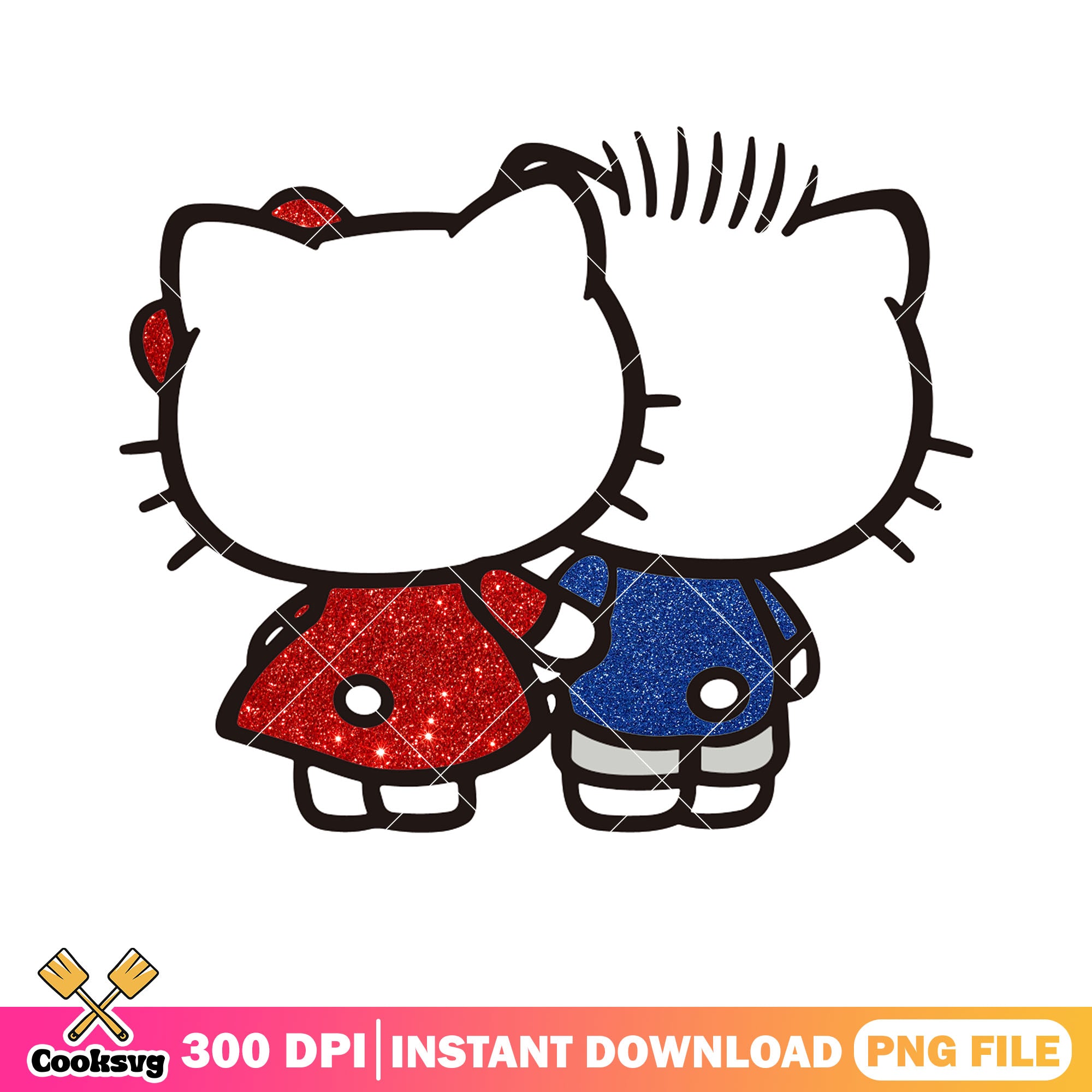 The couple sanrio valentines png, hello kitty png, valentines gifts pn ...