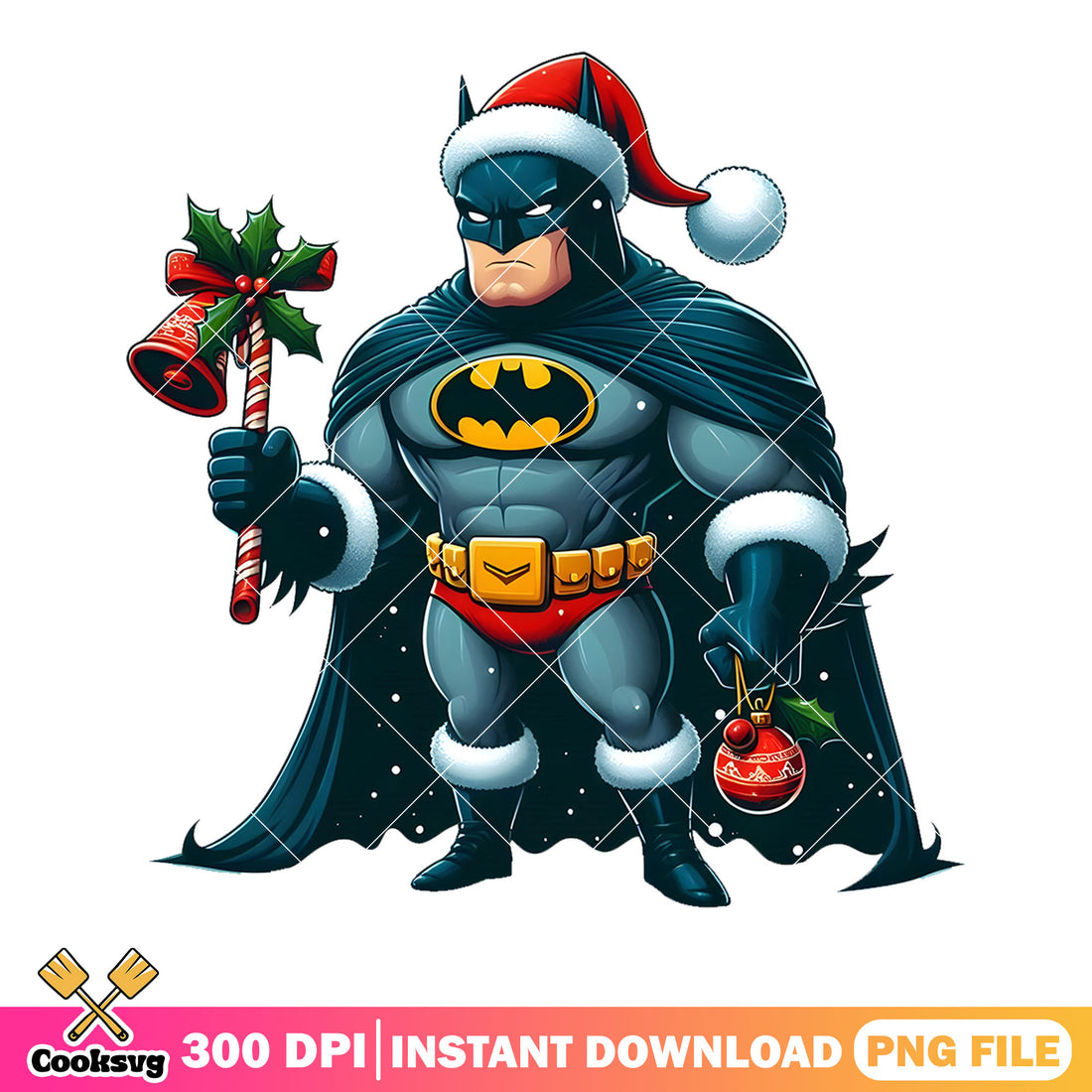 The jingle bell super hero png, dc comics christmas png, batman png ...