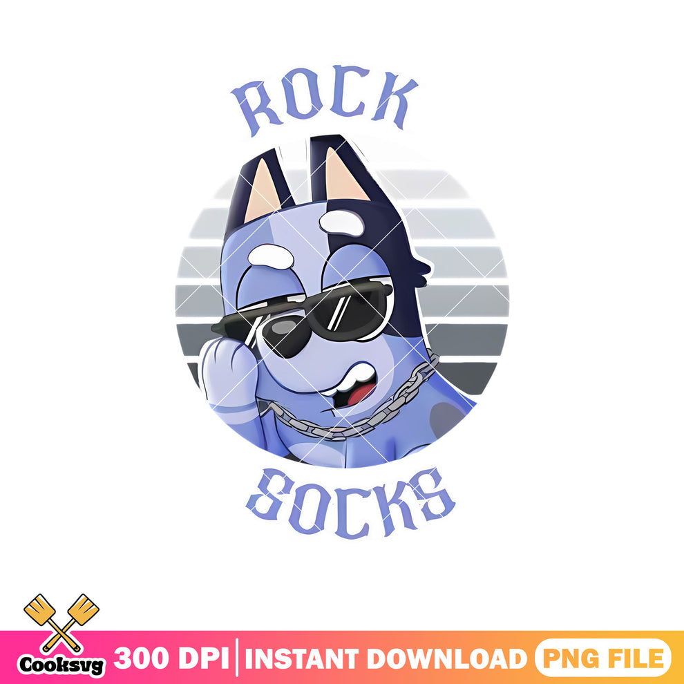 Uncle stripe heeler bluey rock socks png, character bluey png, bluey f ...