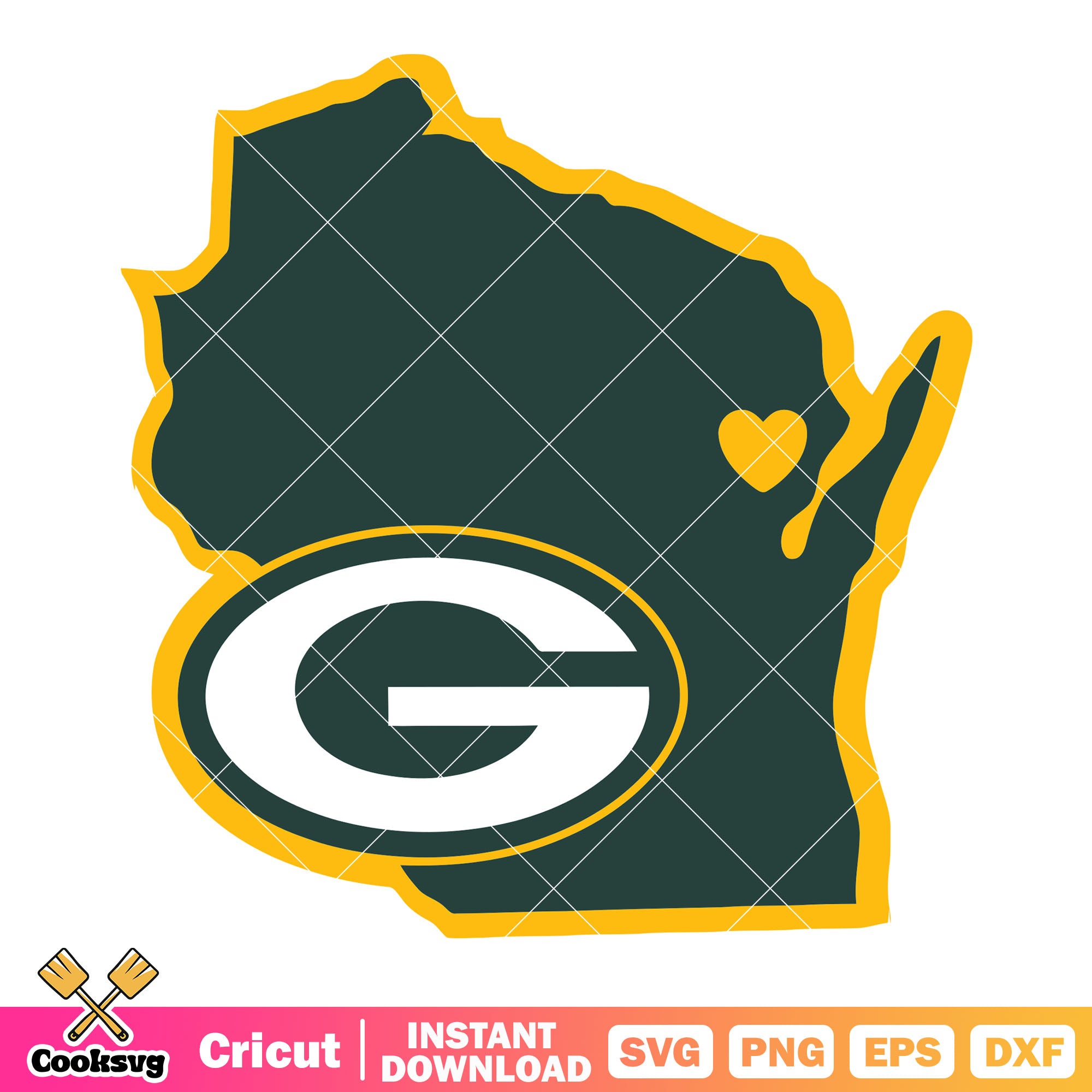 Usa g football svg, Green Bay Packers svg, wisconsin football svg – Cooksvg