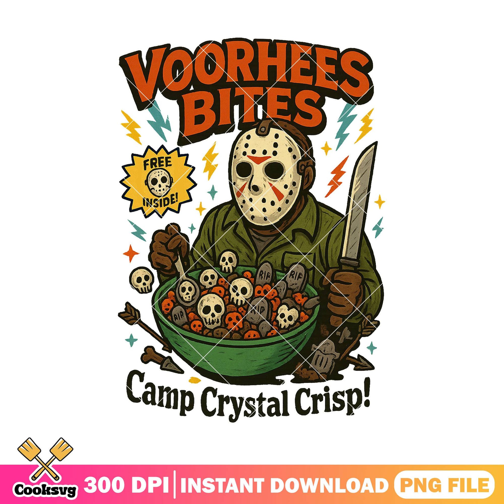 Voorhees bites design png, jason horror png, when is halloween png ...