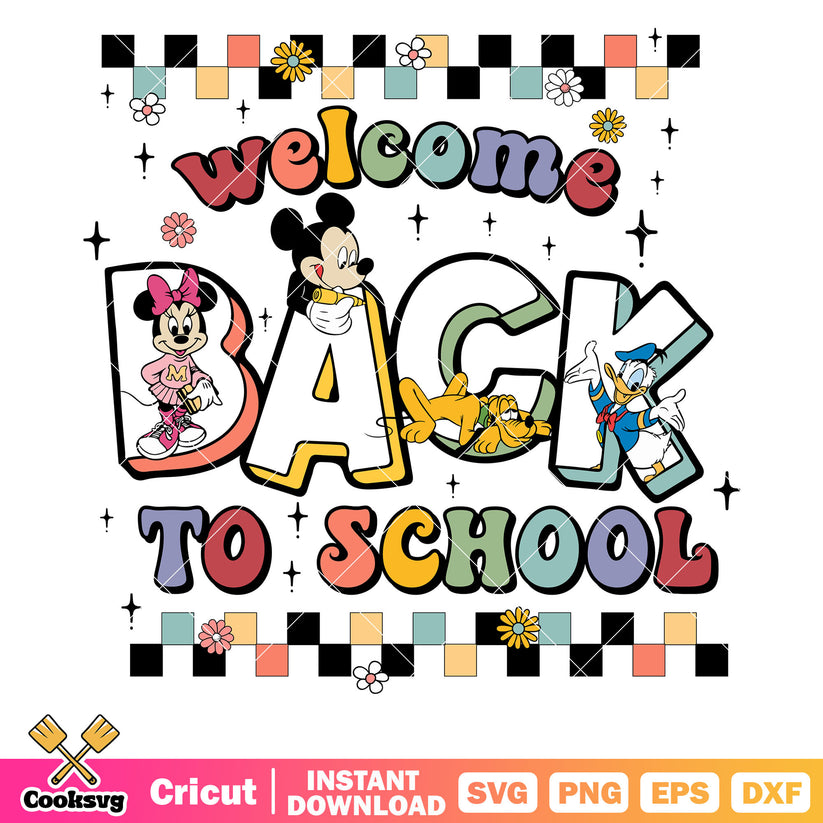 Welcome back to school mickey friends svg, back to school svg – Cooksvg