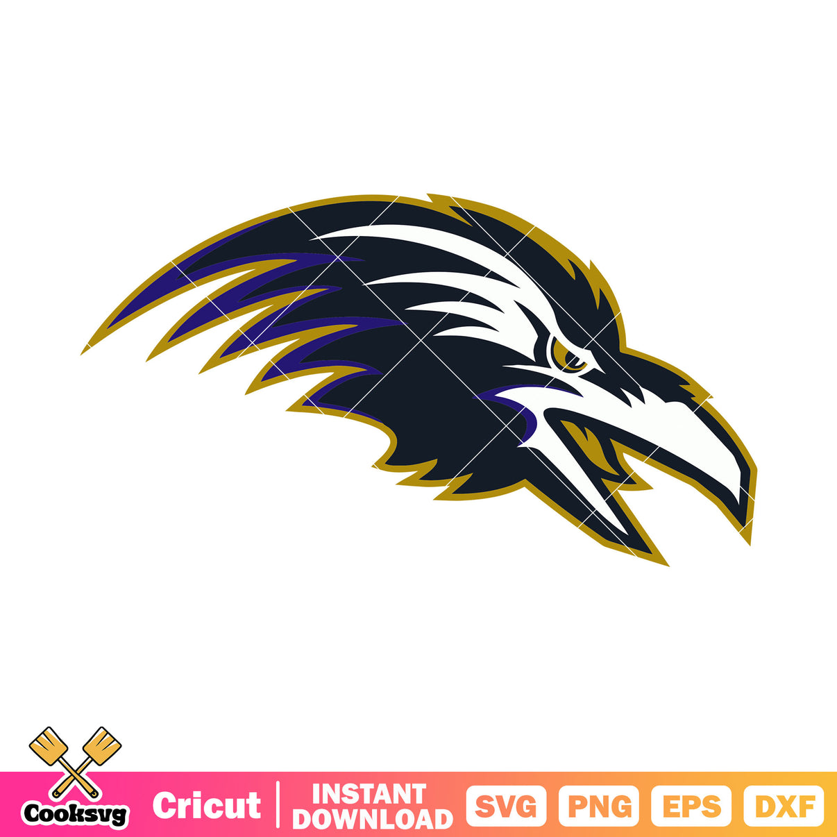 White and blue falcon svg. baltimore ravens svg, afc north svg – Cooksvg