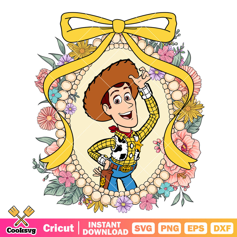 Woody toy story disney bow tie mirror png, toy story character png ...