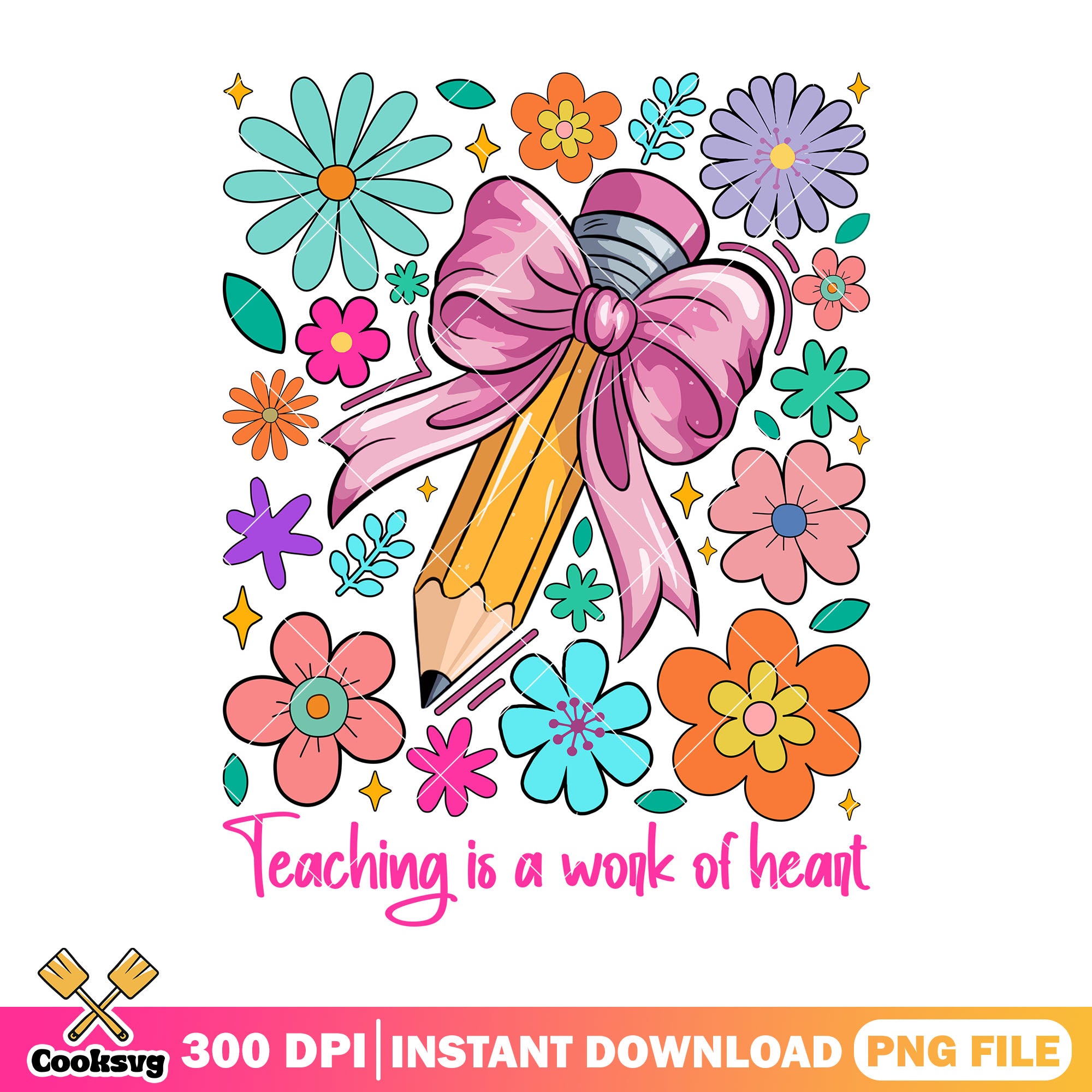 Work of heart design png, teaching png, going back to school png – Cooksvg