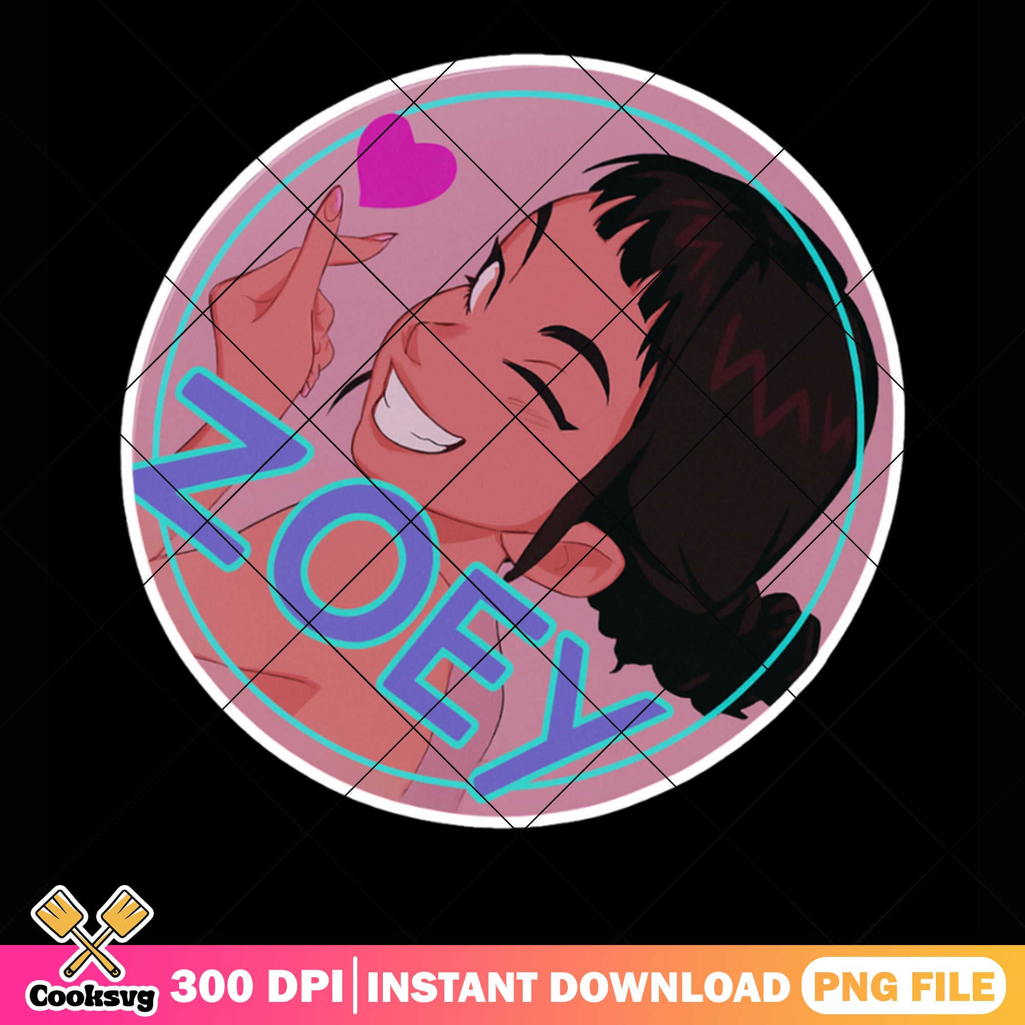 Zoey circle png sticker, kpop demon hunters png, kpop zoey png – Cooksvg