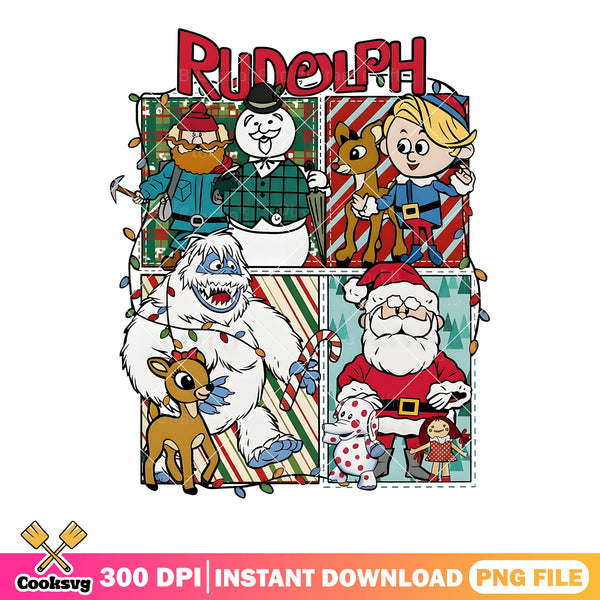rudolph the red nosed reindeer png, big foot png, santa claus png – Cooksvg